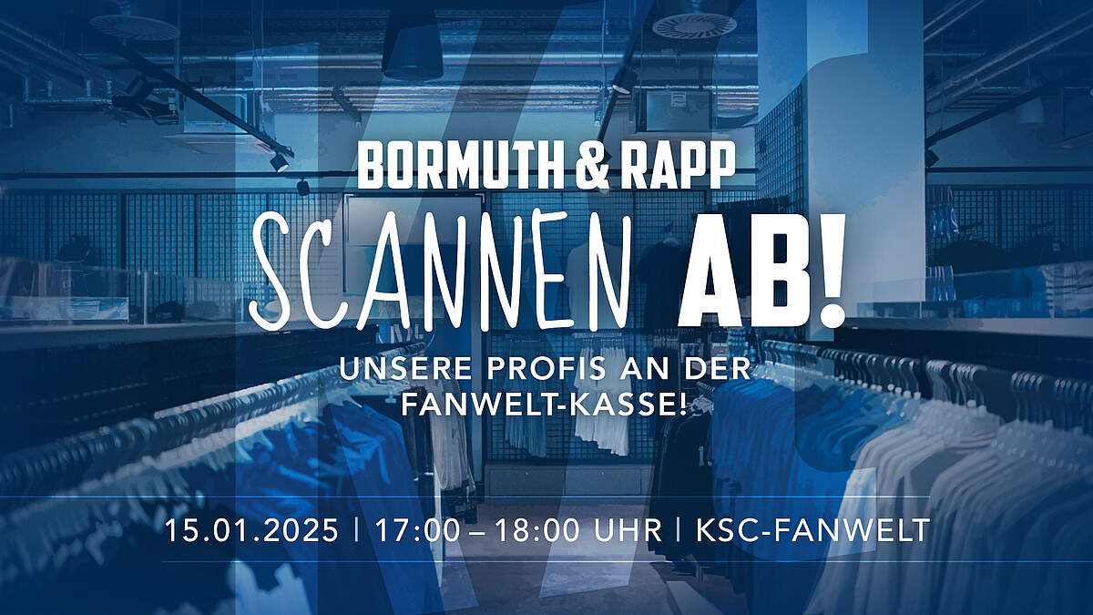 Robin Bormuth und Nicolai Rapp für euch an der FanWelt-Kasse: KSC ...
