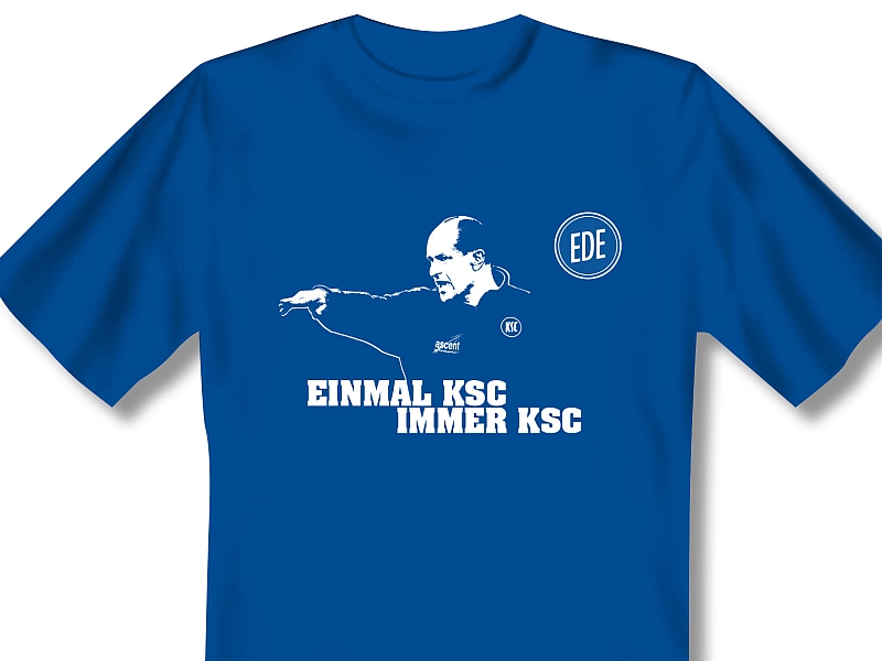 T-Shirt 'EDE - Einmal KSC immer KSC' : KSC - MEINE HEIMAT.