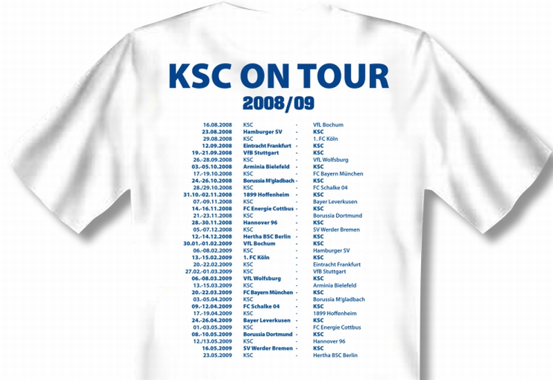 Letzte Chance: 'ON TOUR-Shirt': KSC - MEINE HEIMAT.